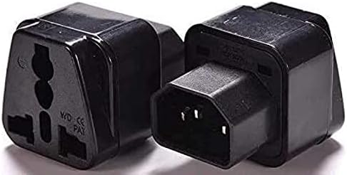 DKURVE Ups C14 to Universal Female Socket Power Adapter AC Plug - 2 ...