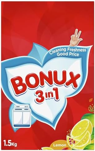 Bonux Lemon 3 In 1 Detergent Powder -Top Load - 1.5 Kg, Pack Of 1 price ...