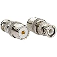 Amazon.com: DHT Electronics 2pcs RF coaxial coax adapter BNC male to UHF female SO-239 SO239 ...