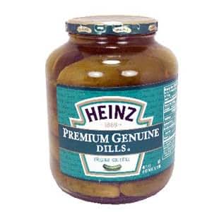 Amazon.com : Heinz Genuine Dill Pickles 46 oz - 3 Unit Pack : Heinz ...