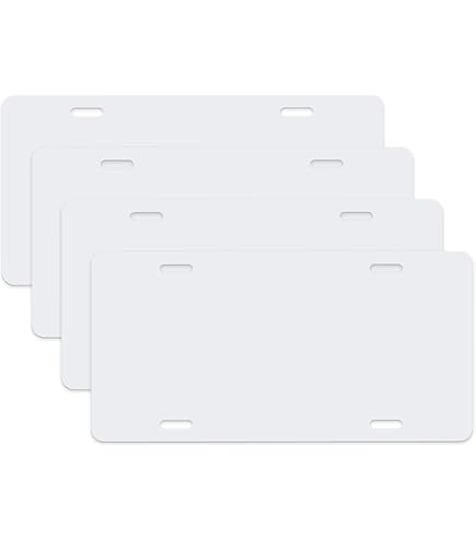 Plastic License Plate Blanks 050 10 Pack Create