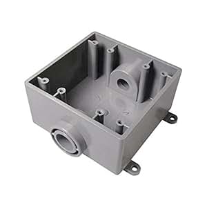 Cantex Outdoor Switch/Outlet Box Fsc Pvc 2 Gang - - Amazon.com