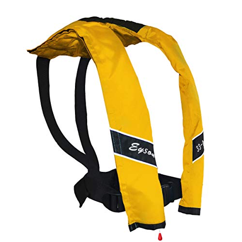 Eyson Slim Inflatable PFD Life Jacket Life Vest Adult Automatic (Yellow ...