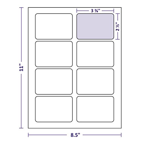 ADLEY Name Badge Labels 800 Per Box 8 Per Sheet Laser Inkjet 