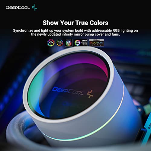 DeepCool Liquid Cooler 240mm Castle 240EX ARGB Dual-Chamber Water Pump ...