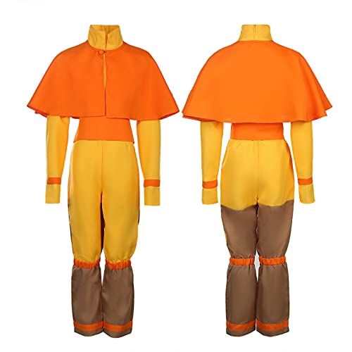 Avatar Aang Boys Cosplay Costume Full Uniform Set Airbender Anime ...