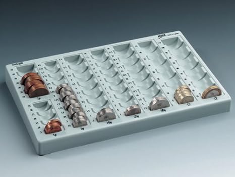 Helix Coin Counter Tray - Sterling: Amazon.co.uk: Office Products