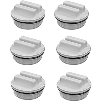 Amazon.com : 6 Pack - Filter Drain Plug (For Hayward and Pentair) 1.5 ...