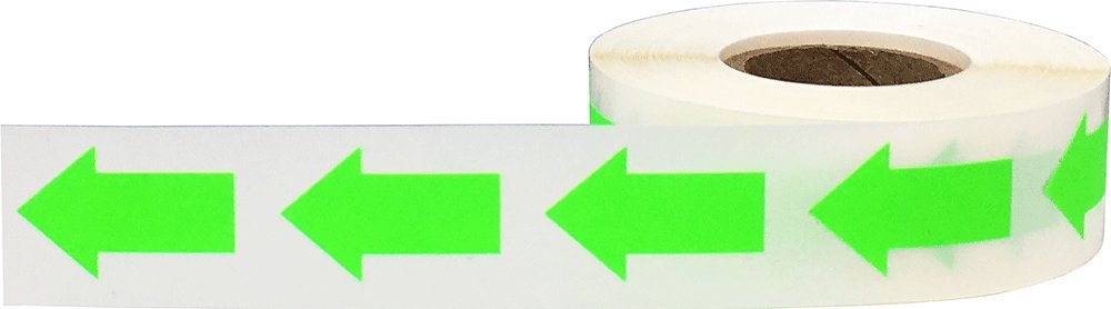 Color Coding Arrow Labels Fluorescent Green For Organizing Inventory 1 ...