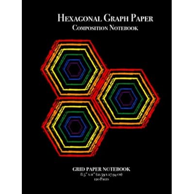Buy Hex Paper: Small Hexagons Grid Paper Notebook for Building world ...