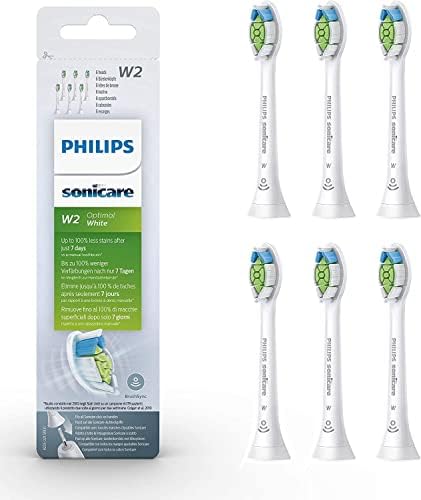 Philips Sonicare W2 Optimal White Standard Sonic Toothbrush Heads, 6 ...