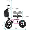 Vive Mobility All Terrain Knee Scooter Walker for Foot Injuries - Adult ...