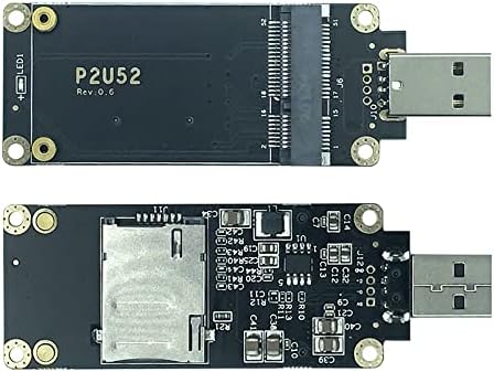 EXVIST 4G LTE Industrial Mini PCIe to USB Adapter W/SIM Card Slot for ...