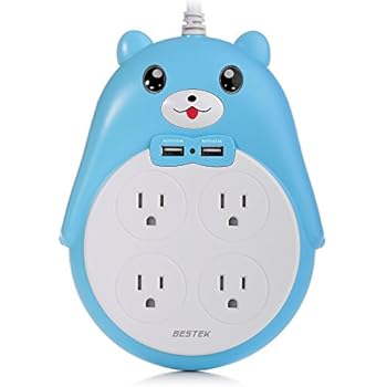 Amazon.com: Hello Kitty Molded 4-Outlet Power Strip (79109): Home Audio ...