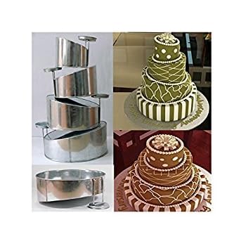 Amazon.com: Round Topsy Turvy Cake Pans Set: Tilted Cake Pans: Kitchen ...