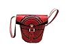 Amazon.com: 7 Inches Red Brown Leather Embossed African Maasai Masai ...