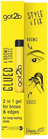 got2b Glued for Brows & Edges 2 in 1 Wand Eyebrow Gel, 72hr Hold, No White Residue or Stickness ...