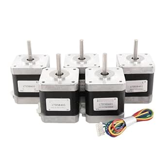 Stepper Motor 5 PCS 42 Step Motor 4-Lead 17HS8401 1.8A 52N.CM High ...