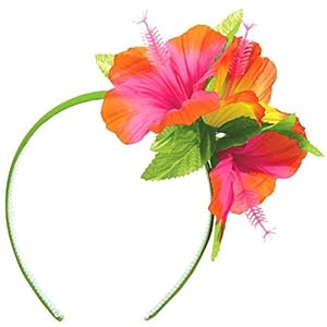 Amazon.com : Tropical Hibiscus Flower Summer Headband Hawaiian Beach ...
