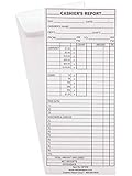 Amazon.com : 2500 Cashier Depot MT230 Cashier's Report Envelope, 4 1/2 ...
