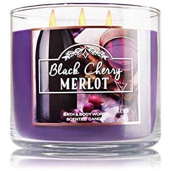 Amazon.com: Bath and Body Works Black Cherry Merlot Scented Candle ...