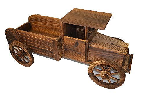 Amazon.com : 37 in. Long Wooden Pickup Truck Planter - Large Product ...