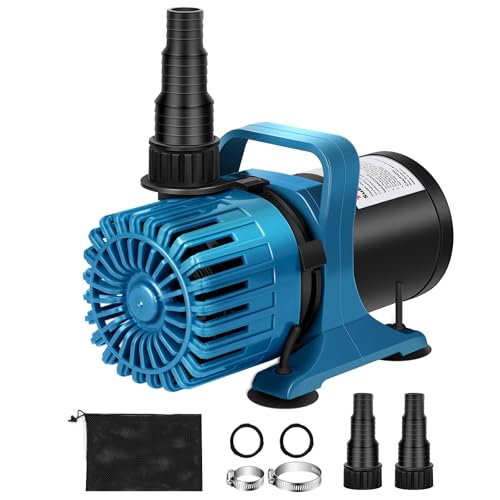 TONGCHANT 100W 1800GPH outdoor Pond Pump for Koi Pond, Water Garden ...