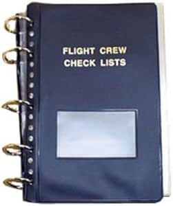 Amazon.com : Flight Crew Checklist Binder - 6 Fasteners, 55 Sheet ...