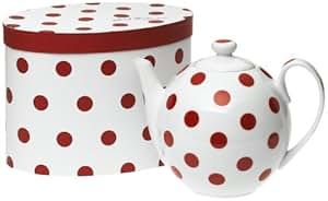 Amazon.com | Rosanna Red Dots Teapot, Gift-boxed: Teapots