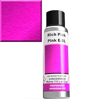 Amazon.com: Professional Aluminum Anodizing Dyes | Pink E-BL | Light to ...