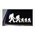 Amazon.com: Sasquatch stick figure family bigfoot Vinyl Decal Sticker ...