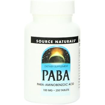 Amazon.com: Source Naturals PABA, 100mg, 250 Tablets: Health & Personal ...