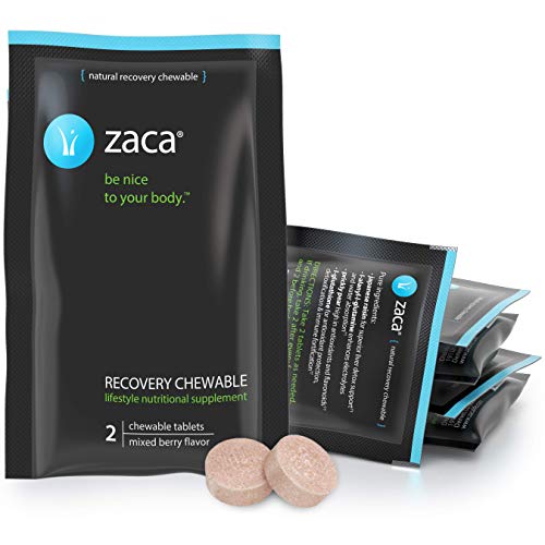Zaca Recovery Chewable Supplement | Remedy for Hangovers, Exercise ...
