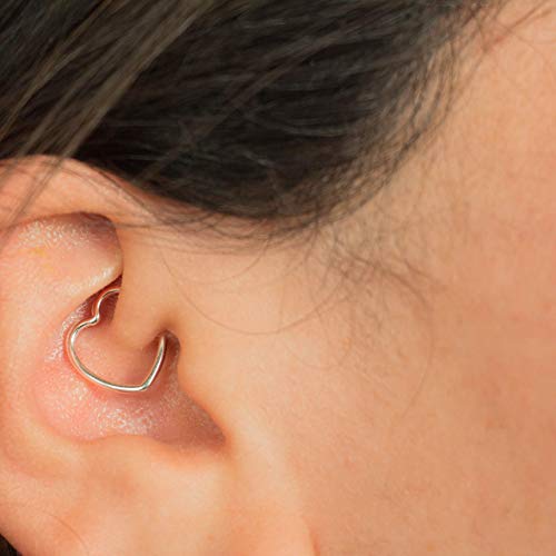 Ear Piercing Rook Heart