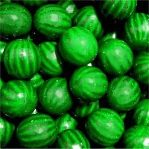 Amazon.com : Green Watermelon Dubble Bubble Gumballs 1" 5lb : Chewing ...