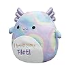 Squishmallows Original 16-Inch Delphine Rainbow Tie-Dye Axolotl - Large ...