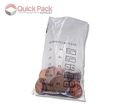 50 Pack - No Mixed Coin / Bank Bags: Amazon.co.uk: Office Products