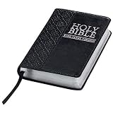 KJV Holy Bible, Mini Pocket Bible Tan Faux Leather Bible w/Ribbon ...