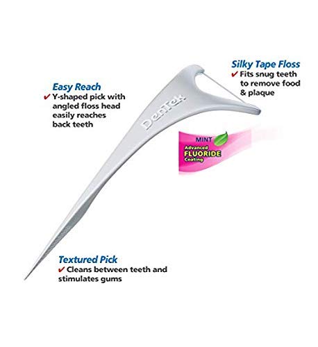 Dentek Comfort Clean Easy Reach Floss Picks | Fresh Mint 75-Count | 2-Pack | Pricepulse
