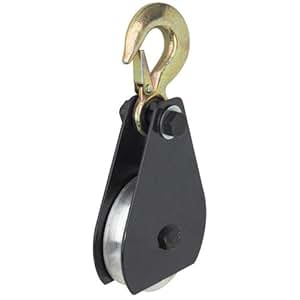 Amazon.com: 1-1/2 Ton Capacity 4"Aluminum Sheave Block with Hook ...