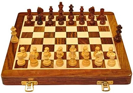 سعر Smartcraft Chess Board Set with Foam, Folding Wooden Handmade Chess ...