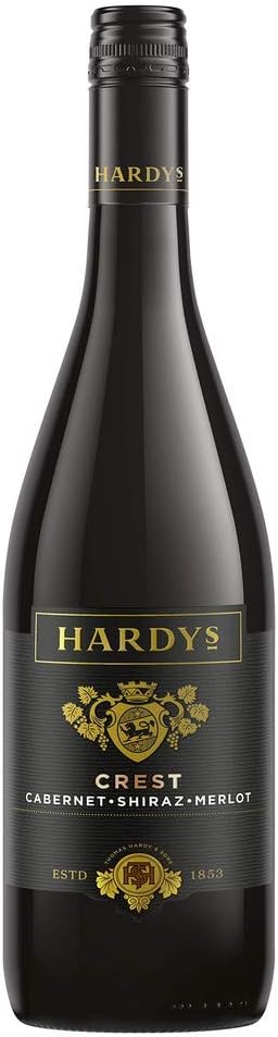 Hardys Crest Cabernet Shiraz Merlot Red Wine, 75 cl: Amazon.co.uk: Grocery
