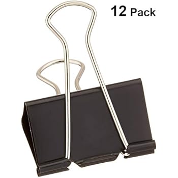 Amazon.com : Extra Large Binder Clips (36 Pack) 2 Inch, Big Paper ...