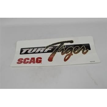Amazon.com : Scag Decal, Turf Tiger Part # 481570 : Garden & Outdoor