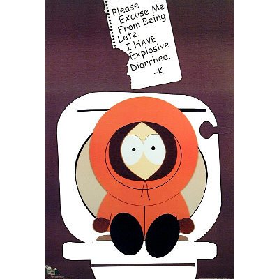 (24x36) SOUTH PARK SOUTHPARK TOILET POOP Poster PICTURE - Import It All