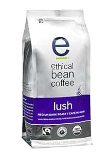 Lush Ethical Bean Coffee: Medium Dark Roast Whole Bean Coffee - Organic ...
