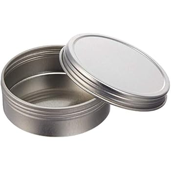 Amazon.com - Screw Top Round Steel Tins, 4oz (24 Per Pack) - Food Tins
