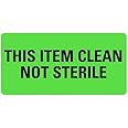 Amazon.com: LabelValue | This Item Clean Not Sterile Medical Labels LV ...