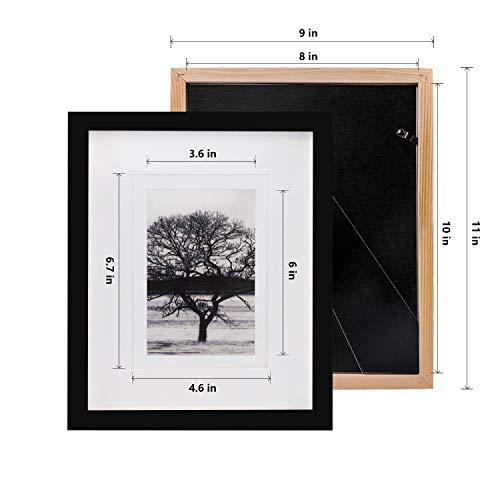 Egofine 8x10 Picture Frames 4 PCS - Made of Solid Wood High Definition ...