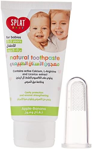 SPLAT Baby Apple-Banana Flavoured Toothpaste|0-3 Years|Free from: SLS ...